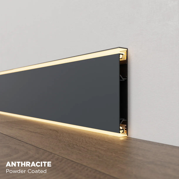 Luceo Aluminium LED Baseboard (32'9 in / 10 lm.) – Mox Profile Systems